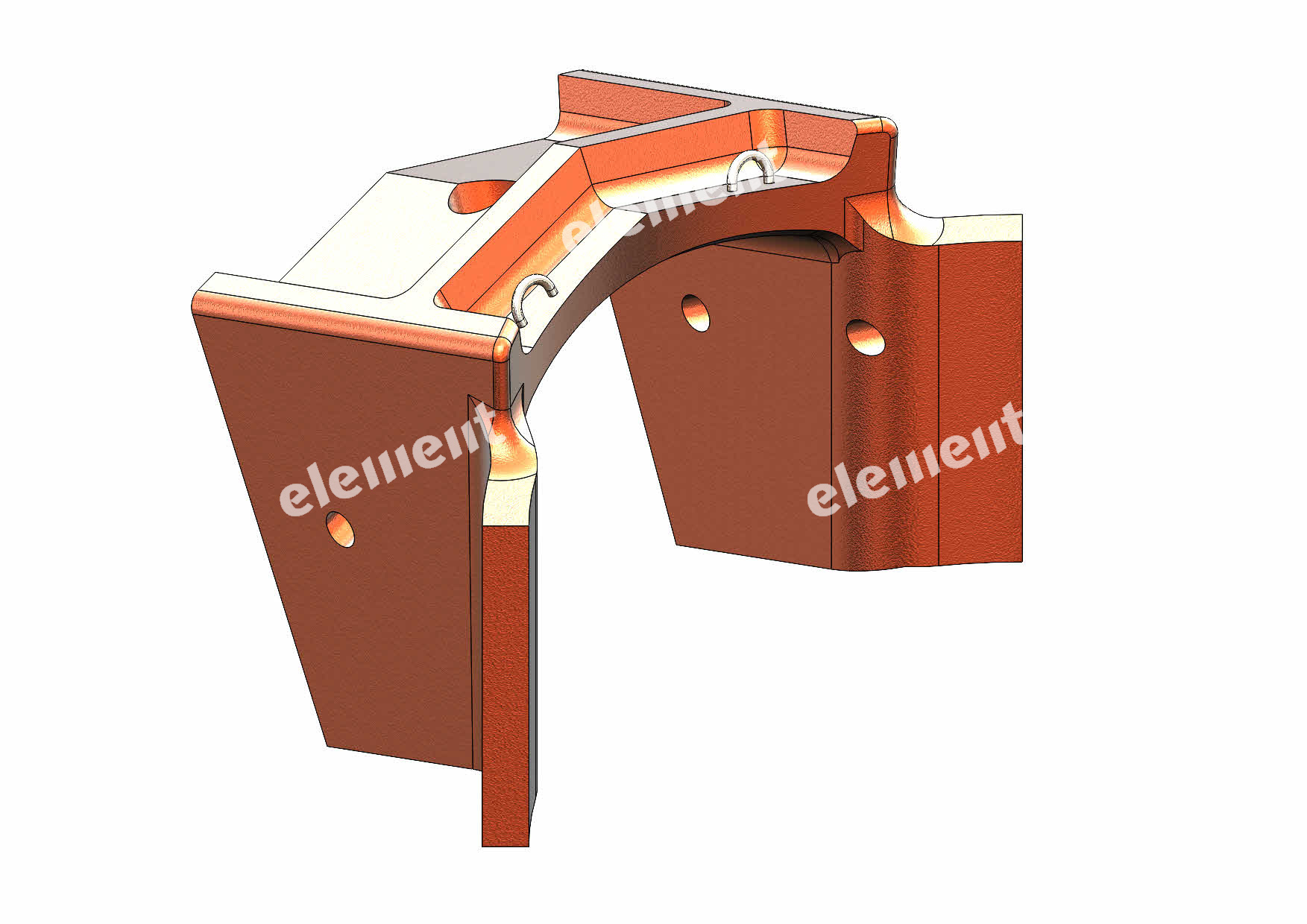 RIB LINER, UPPER 1291.03.03 for mining equipment