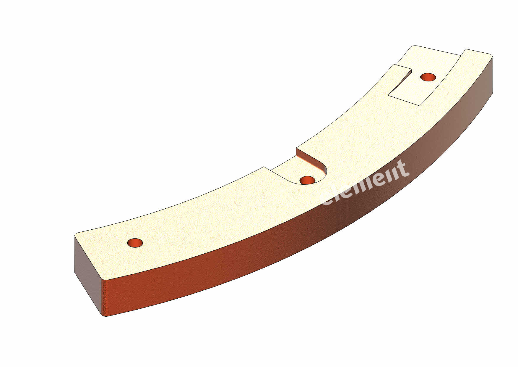 LOCATING BAR 442.8762-01 for mining equipment