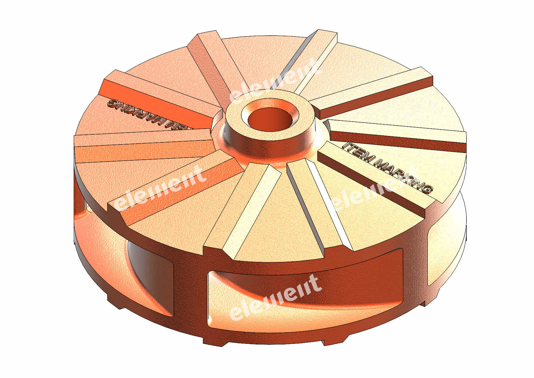 IMPELLER C5 PDCH2019 for mining equipment