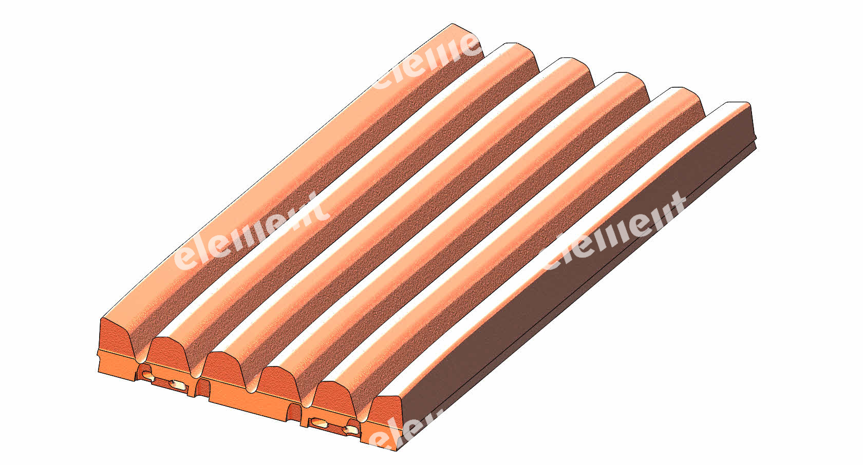 JAW PLATE, MOVABLE CC 1P 400.0421-001 for mining equipment