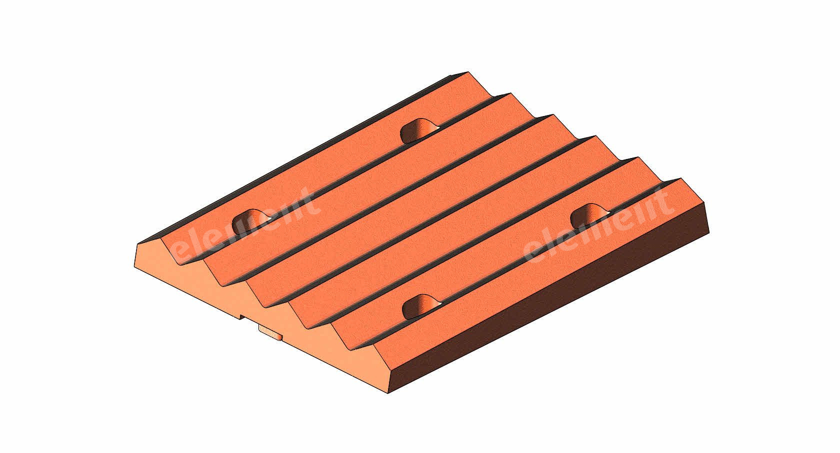 JAW PLATE, MOVABLE UPPER 3462.02.004 for mining equipment