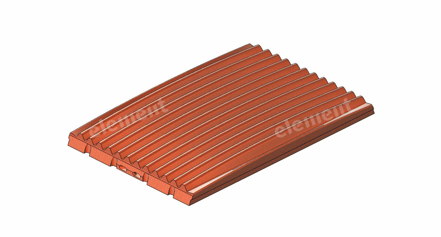 JAW PLATE, MOVABLE C 1P 400.0408-002 for mining equipment